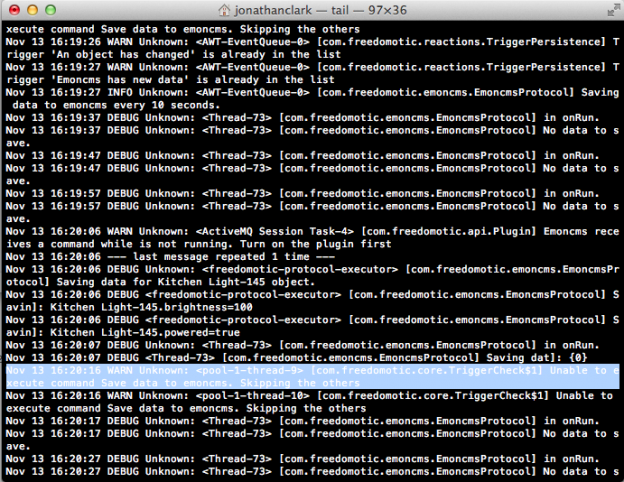 Freedomotic Logging For Development And Debugging Setfire Labs